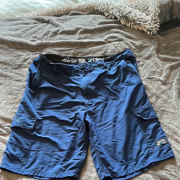 Salt Life | Shorts | Salt Life Navy Cargo Shorts 34w Like New | Poshmark